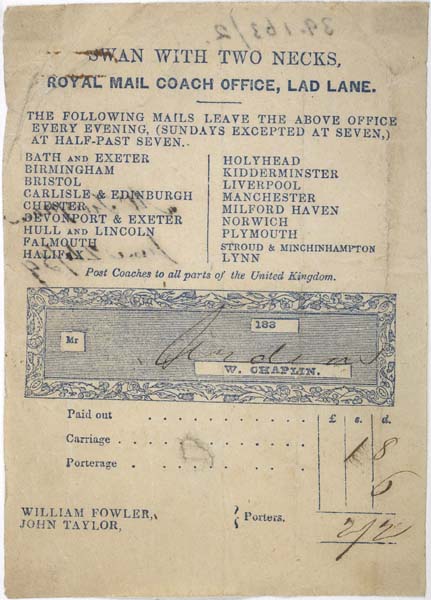Invoice, receipt | London Museum
