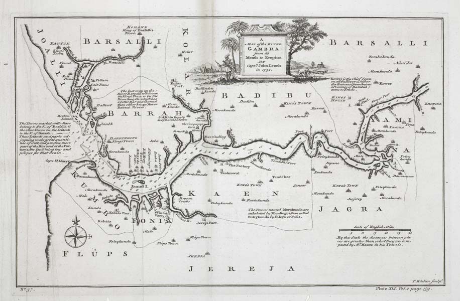 A Map of the River Gambra from its Mouth to Eropina | London Museum