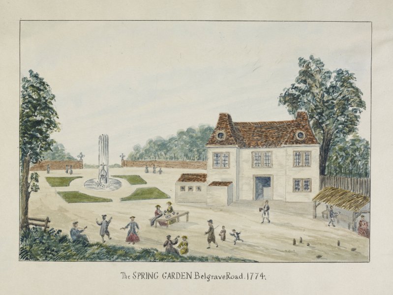 The Spring Garden, Belgrave Road, 1774 | London Museum