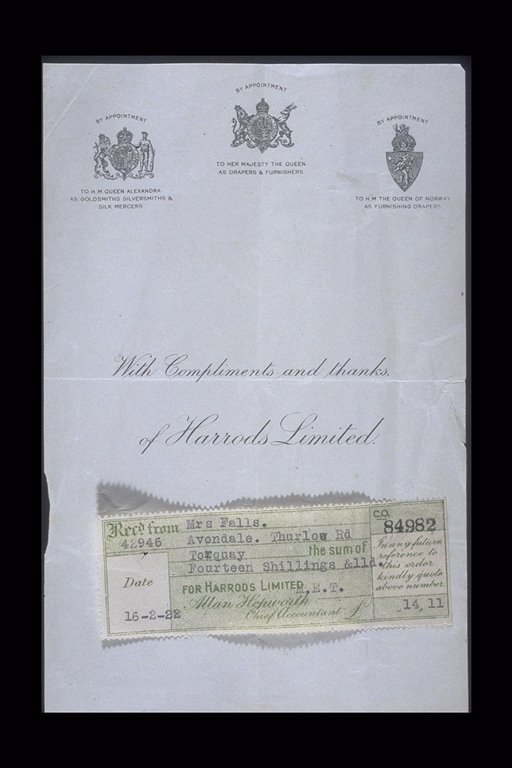 Receipt | London Museum