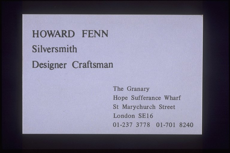 Howard Fenn | London Museum