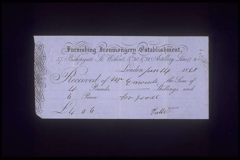 Receipt | London Museum