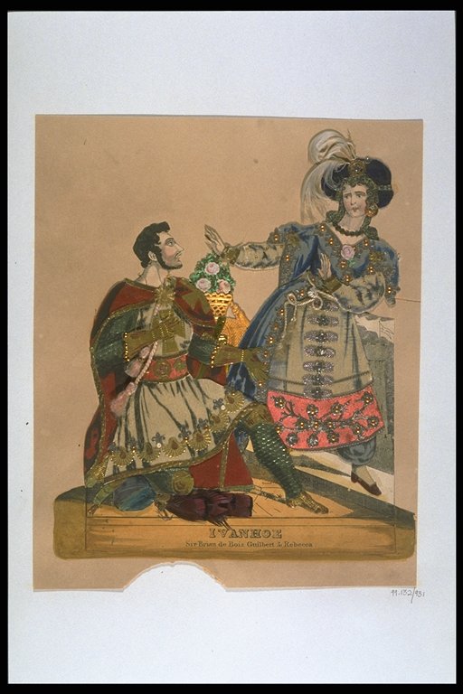 Ivanhoe Sir Brian de Bois Guilbert & Rebecca | London Museum